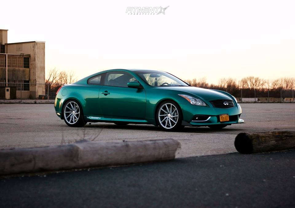 2008 INFINITI G37 Sport with 19x8.5 Vossen Cvt and General 245x40 on ...