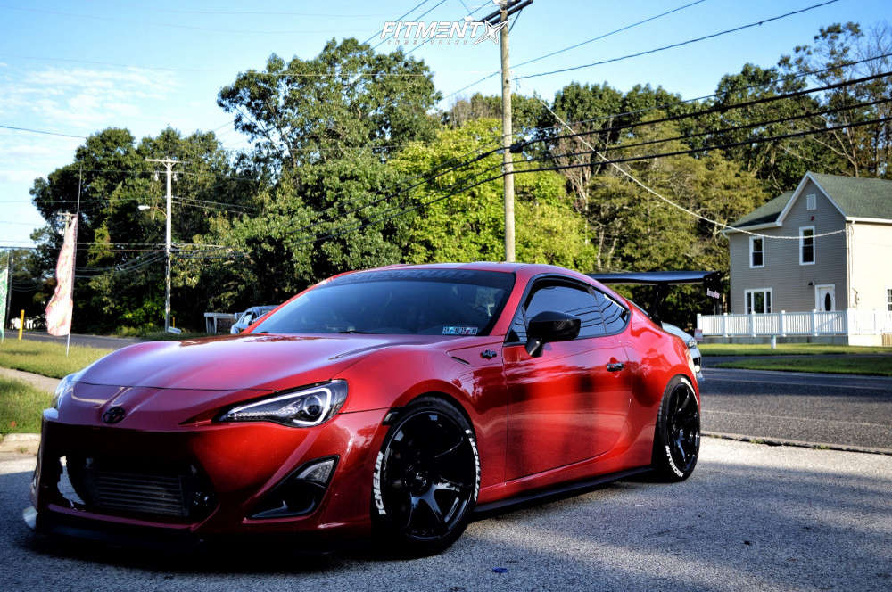 2013 Scion FR-S Base with 18x9 Cosmis Racing Mr7 and Michelin 255x35 on ...