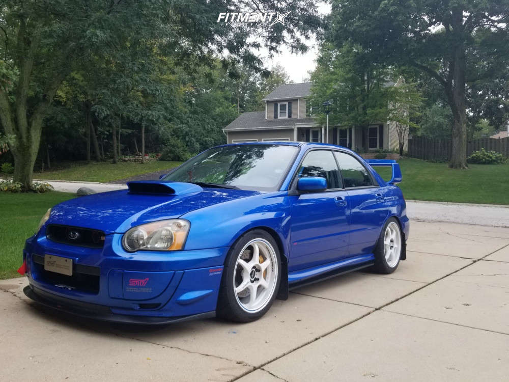 2004 Subaru WRX STI Base with 18x8.5 Buddy Club P1 Sf and Hankook ...