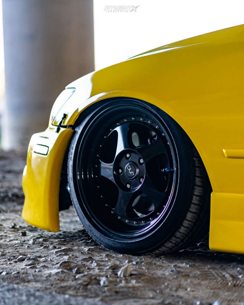 2001 Lexus IS300 Base with 17x8 JNC Jnc034 and Goodyear 215x45 on Air ...