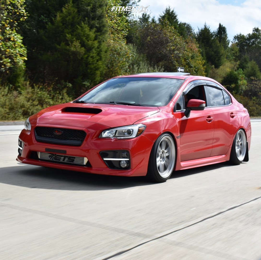 2017 Subaru WRX Limited with 18x10 Enkei RPF1 and Firestone 255x35 on ...