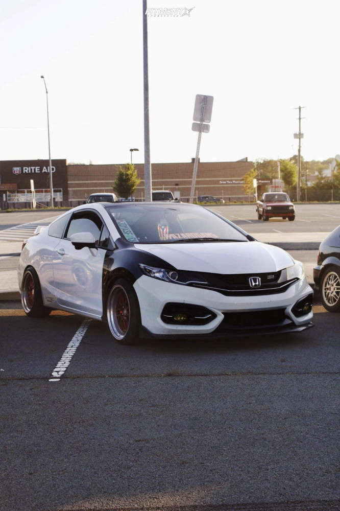 2015 Honda Civic Si with 18x9.5 ESR Sr01 and Nankang 215x40 on ...
