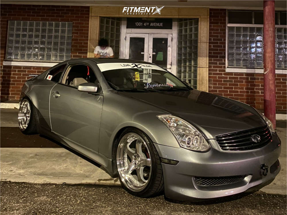 2006 INFINITI G35 2dr Coupe (3.5L 6cyl 6M) with 19x9.5 Aodhan Ah03 and ...