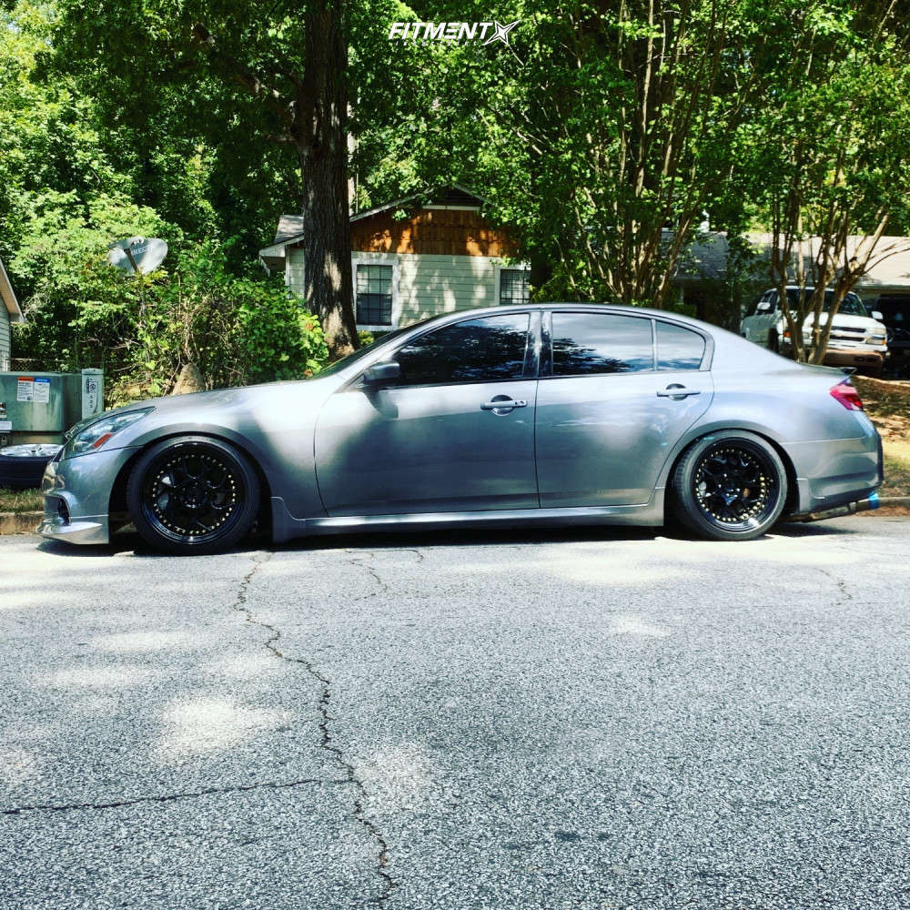 2011 INFINITI G37 Sport with 18x9.5 Aodhan Ds01 and Toyo Tires 245x35 ...