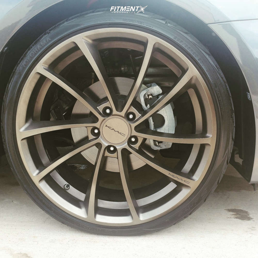 2015 Scion TC Base with 20x10 KMC Km691 and Yokohama 225x35 on Lowering ...