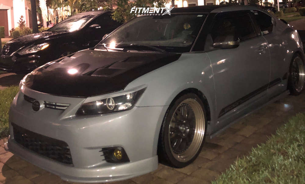 2012 Scion TC Base with 18x8.5 ESR Sr01 and Accelera 225x40 on Lowering ...