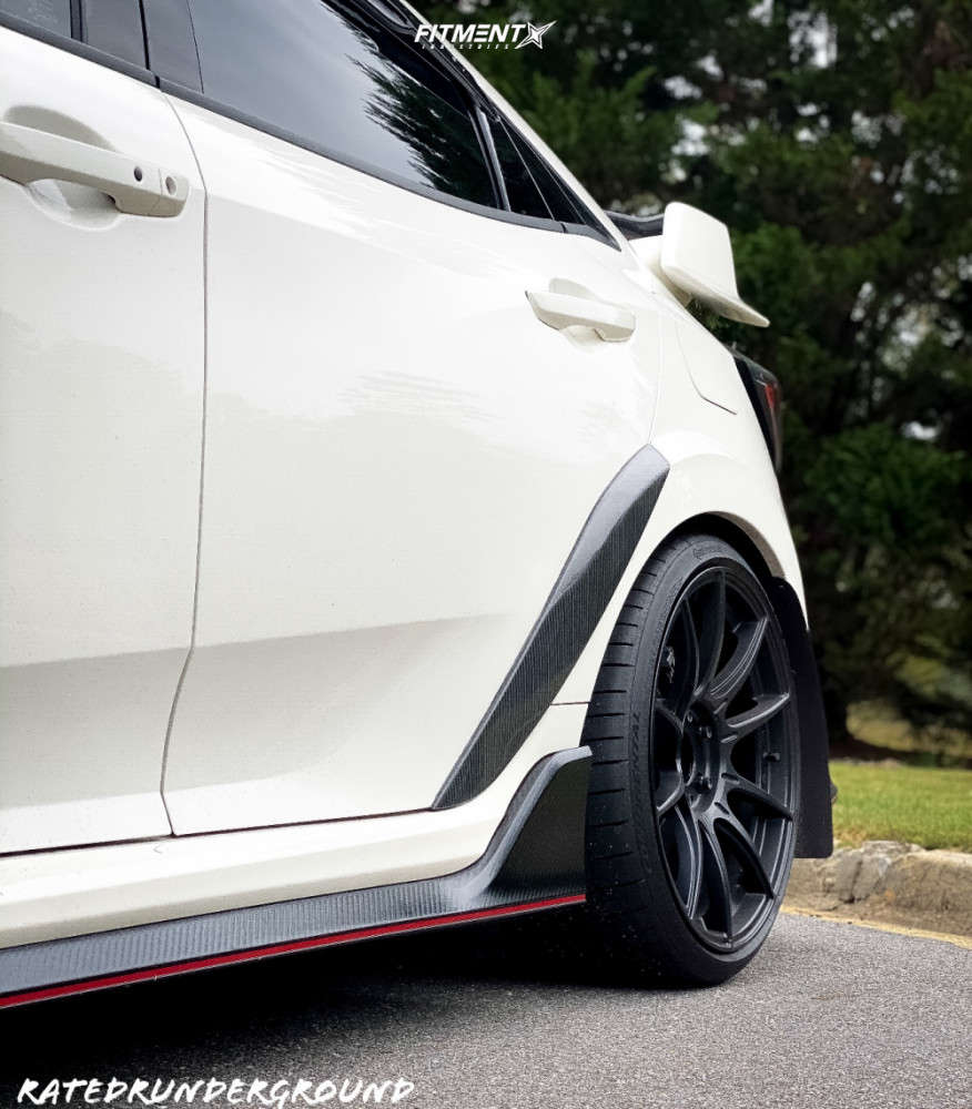 2018 Honda Civic Type R with 19x9.5 SSR Gtx01 and Continental 255x30 on Air Suspension | 821350 ...