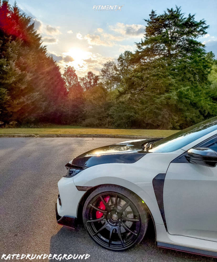 2018 Honda Civic Type R with 19x9.5 SSR Gtx01 and Continental 255x30 on ...
