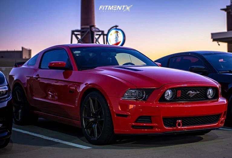 2014 Ford Mustang GT with 20x9 Verde Axis and Nitto 255x35 on Stock ...