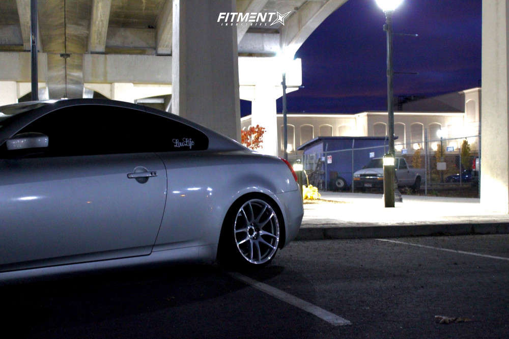2008 INFINITI G37 Base with 18x9.5 ESR Sr08 and Federal 225x35 on ...