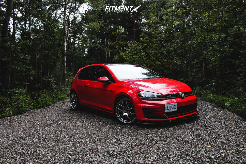 2015 Volkswagen GTI Autobahn with 18x8 Enkei Raijin and Pirelli 225x45 ...