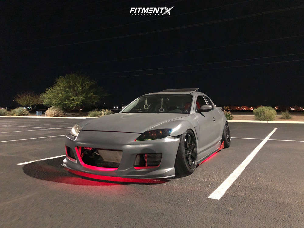 2004 Mazda RX-8 GT with 18x8 Rota Grid and Lionhart 215x40 on Coilovers ...