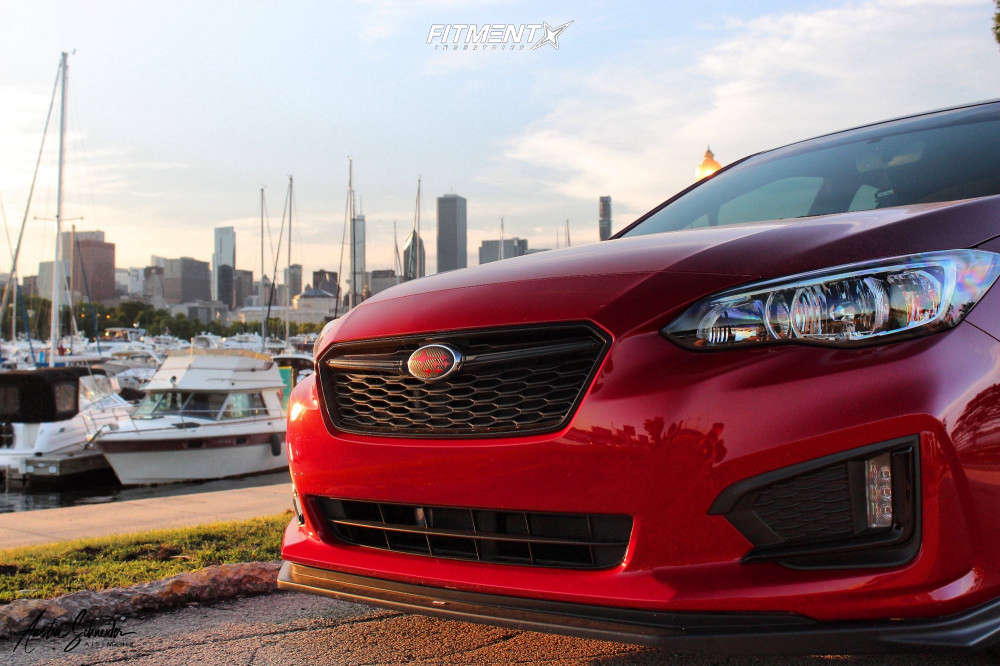 2018 Subaru Impreza Sport with 18x8.5 F1R F29 and Yokohama 235x40 on ...