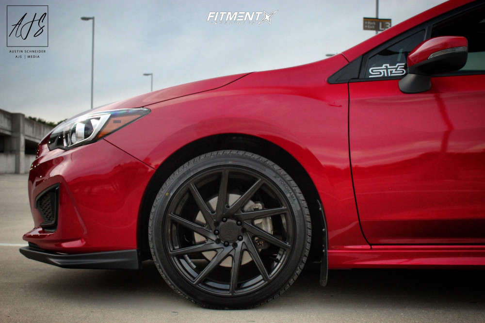 2018 Subaru Impreza Sport with 18x8.5 F1R F29 and Yokohama 235x40 on ...