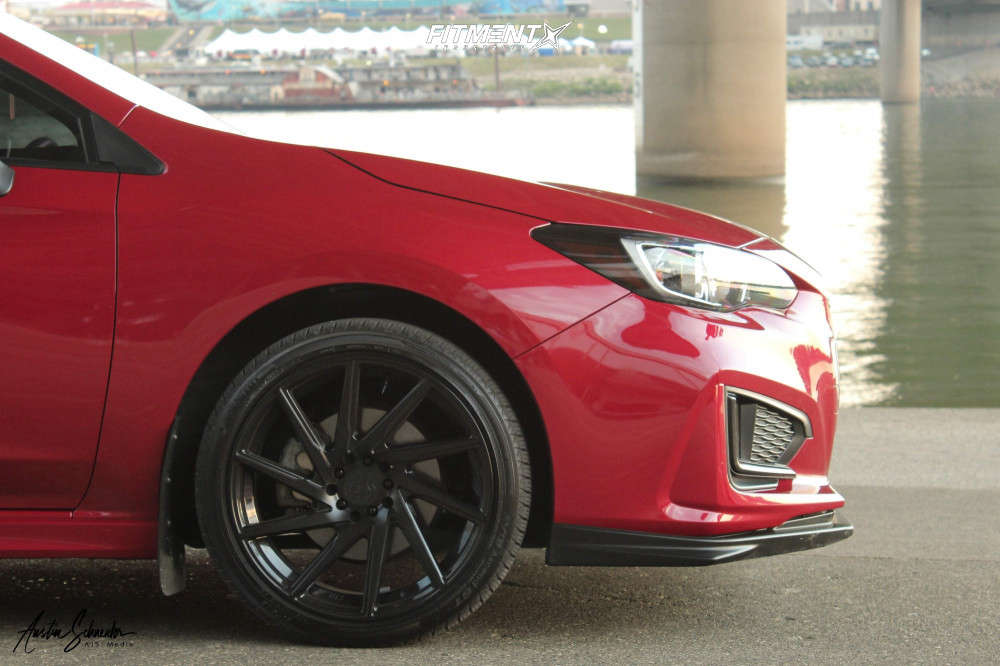 2018 Subaru Impreza Sport with 18x8.5 F1R F29 and Yokohama 235x40 on ...