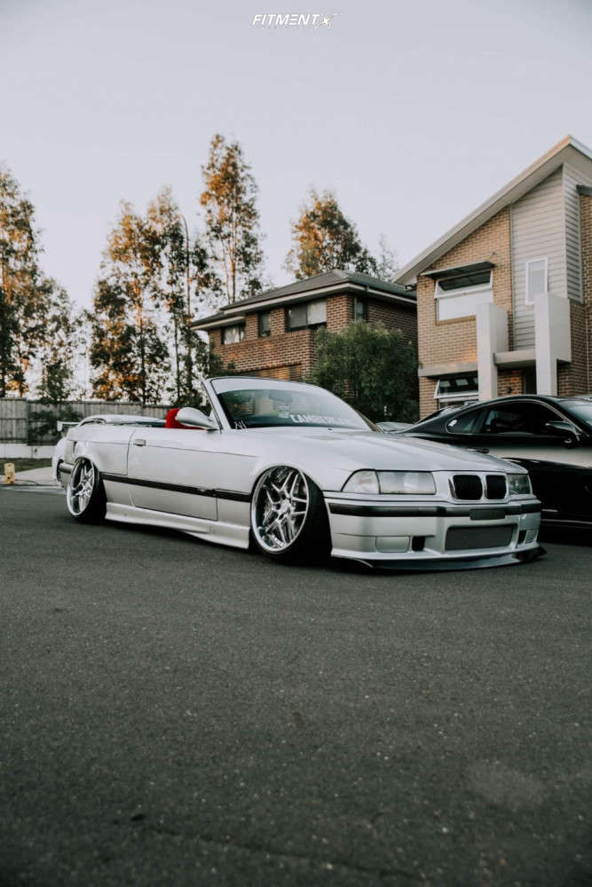 1998 BMW 328i Base with 18x9.5 Blitz 03 and Toyo Tires 215x35 on Air ...