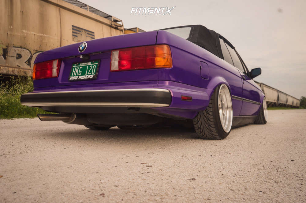 1990 BMW 325i Base with 16x8 Whistler Kr7 and Pirelli 225x25 on Air ...