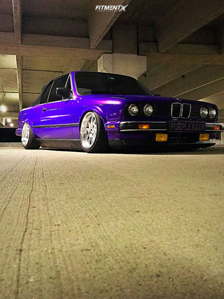 1990 BMW 325i Base with 16x8 Whistler Kr7 and Pirelli 225x25 on Air ...