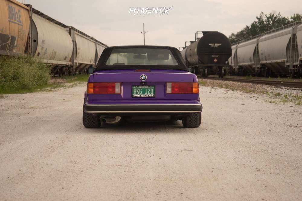 1990 BMW 325i Base with 16x8 Whistler Kr7 and Pirelli 225x25 on Air ...