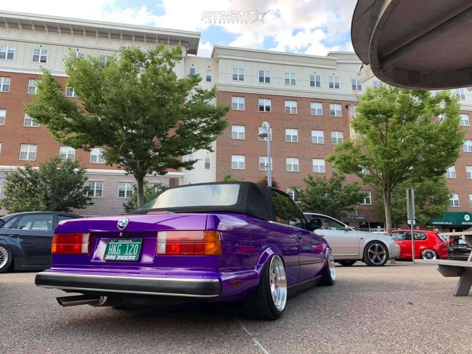 1990 BMW 325i Base with 16x8 Whistler Kr7 and Pirelli 225x25 on Air ...