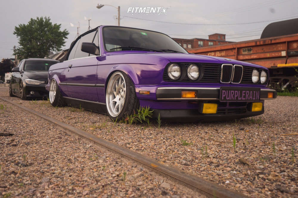 1990 BMW 325i Base with 16x8 Whistler Kr7 and Pirelli 225x25 on Air ...