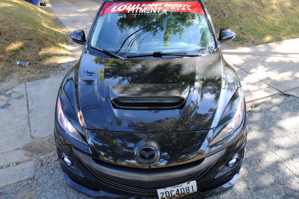 2013 Mazda MazdaSpeed3 Base with 18x8.5 Enkei RPF1 and Continental 245x40 on Coilovers | 825762 ...