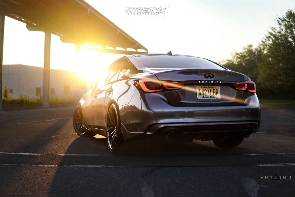 2019 INFINITI Q50 Luxe with 20x10 Vorsteiner V-ff105 and Continental ...
