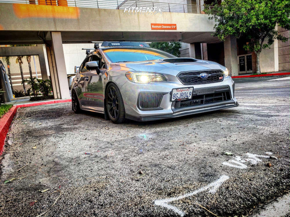 2018 Subaru WRX STI Base with 18x9 Volk Ze40 and Continental 255x35 on ...
