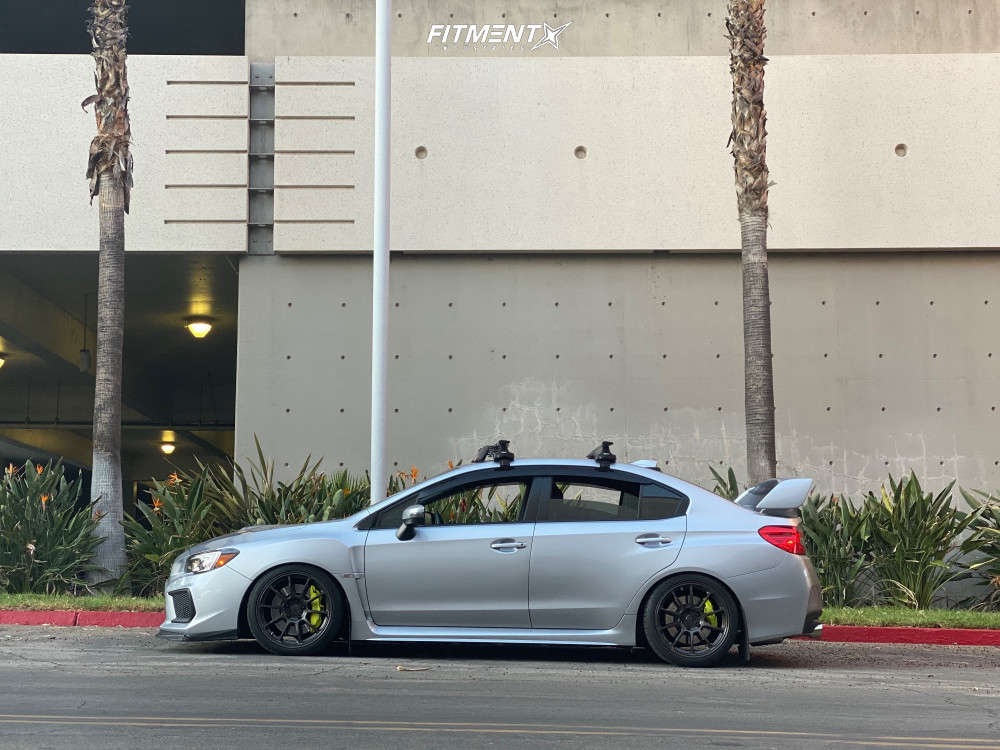 2018 Subaru WRX STI Base with 18x9 Volk Ze40 and Continental 255x35 on Coilovers | 826345 ...