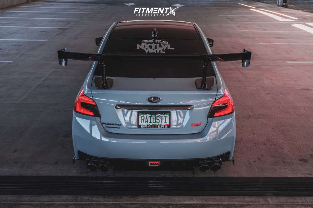 2019 Subaru WRX STI Limited with 19x9.5 Work Emotion D9r and Toyo Tires 245x35 on Air Suspension ...