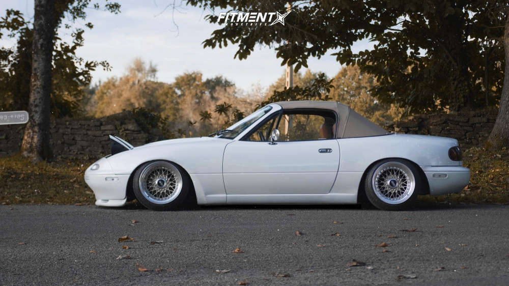1997 Mazda MX-5 Miata Base with 15x9.5 BBS Rs and Nankang 185x45 on Air ...