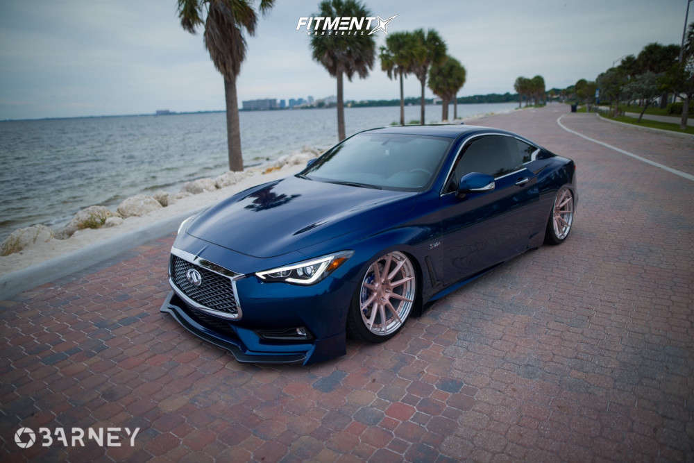 2018 INFINITI Q60 Red Sport with 20x9.5 BC Forged HCS04S and Hankook ...