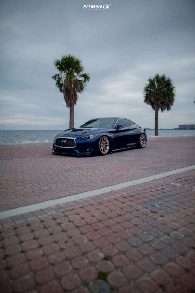 2018 INFINITI Q60 Red Sport with 20x9.5 BC Forged HCS04S and Hankook ...