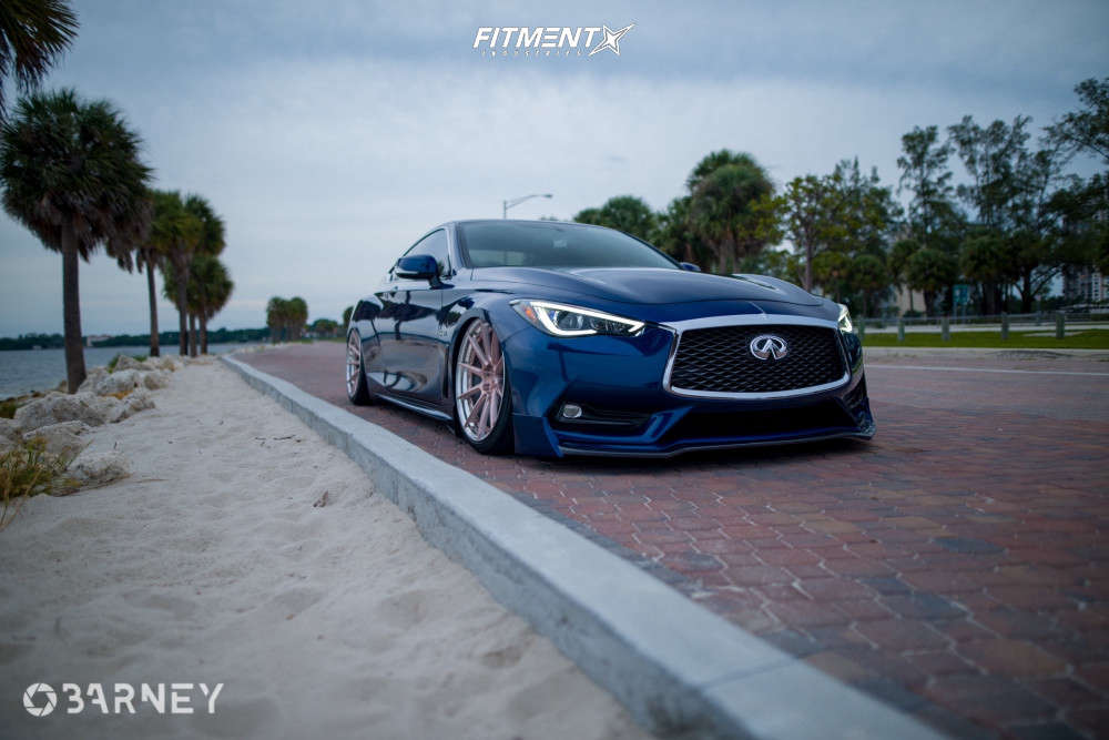 2018 INFINITI Q60 Red Sport with 20x9.5 BC Forged HCS04S and Hankook ...