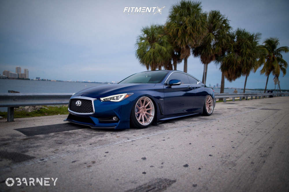 2018 INFINITI Q60 Red Sport with 20x9.5 BC Forged HCS04S and Hankook ...