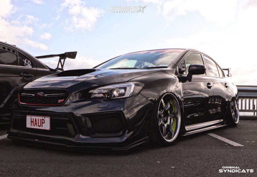 2018 Subaru WRX STI Limited with 19x9.5 Work Emotion T7r 2p and Black ...