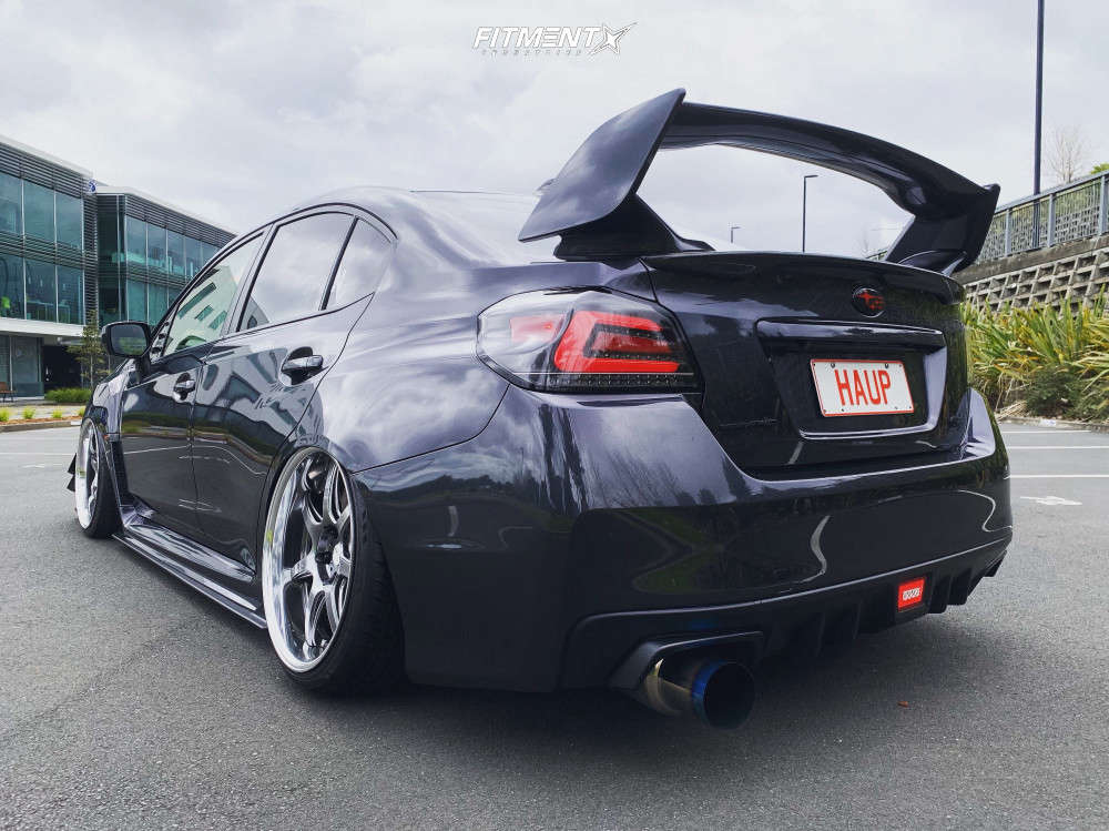 2018 Subaru WRX STI Limited with 19x9.5 Work Emotion T7r 2p and Black ...