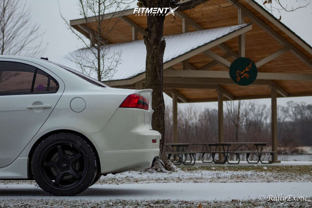 2012 Mitsubishi Lancer Ralliart with 18x8.5 AVID1 AV28 and Firestone ...