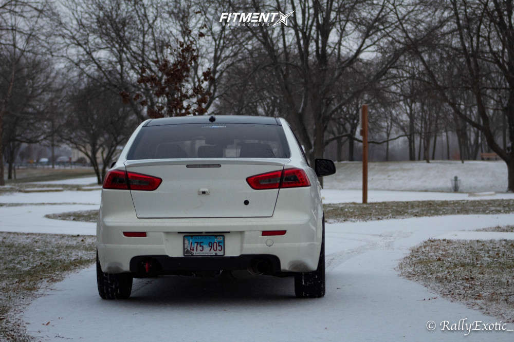 2012 Mitsubishi Lancer Ralliart with 18x8.5 AVID1 AV28 and Firestone ...