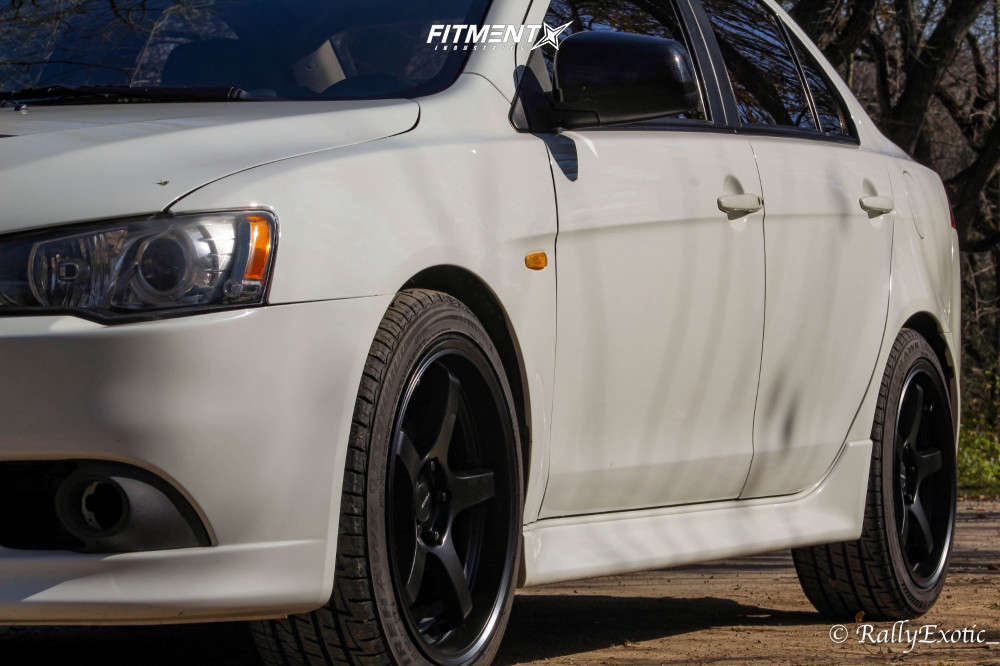 2012 Mitsubishi Lancer Ralliart with 18x8.5 AVID1 AV28 and Firestone ...
