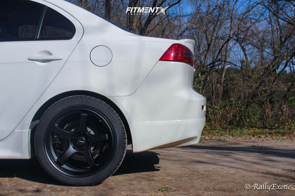 2012 Mitsubishi Lancer Ralliart with 18x8.5 AVID1 AV28 and Firestone ...