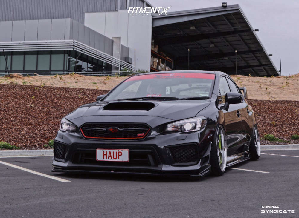 2018 Subaru WRX STI Limited with 19x9.5 Work Emotion T7r 2p and Black ...