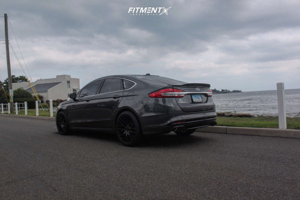 2018 Ford Fusion Sport with 20x8.5 Drag Dr69 and Michelin 235x40 on ...