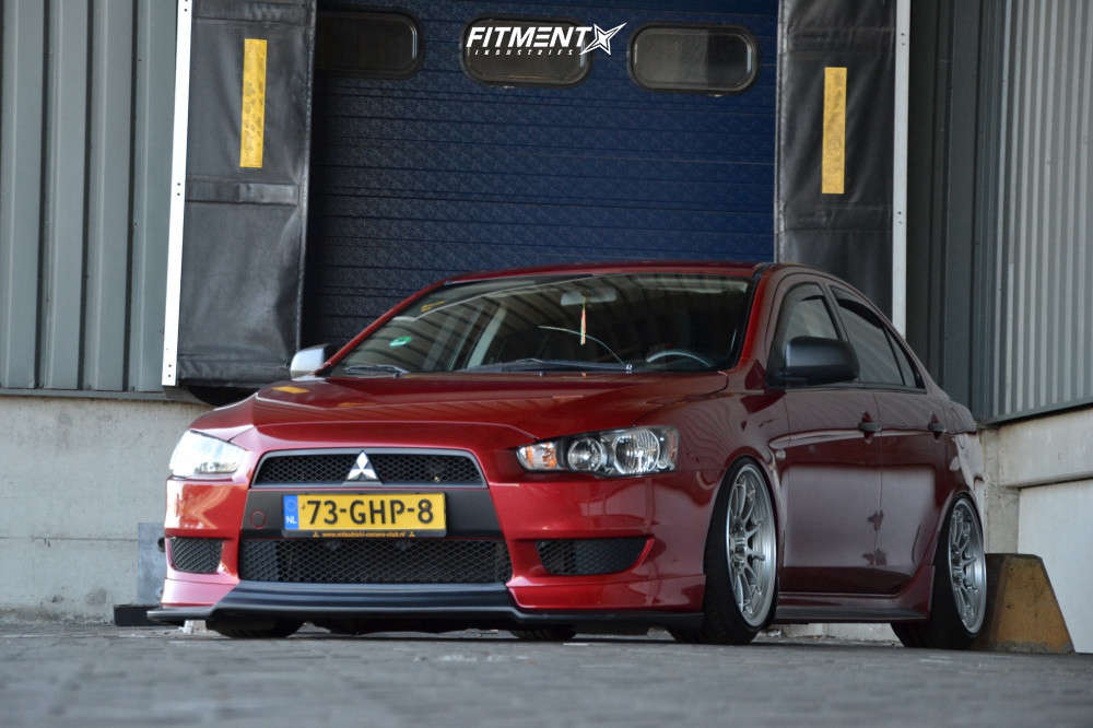 2008 Mitsubishi Lancer GTS with 18x9.5 Enkei NT03M and Michelin 215x40 ...
