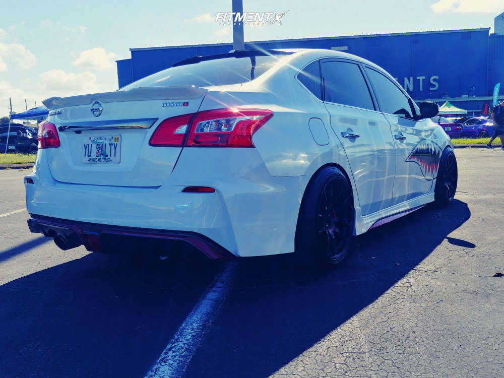2018 Nissan Sentra Nismo with 18x9.5 Work Emotion Cr Kiwami and ...