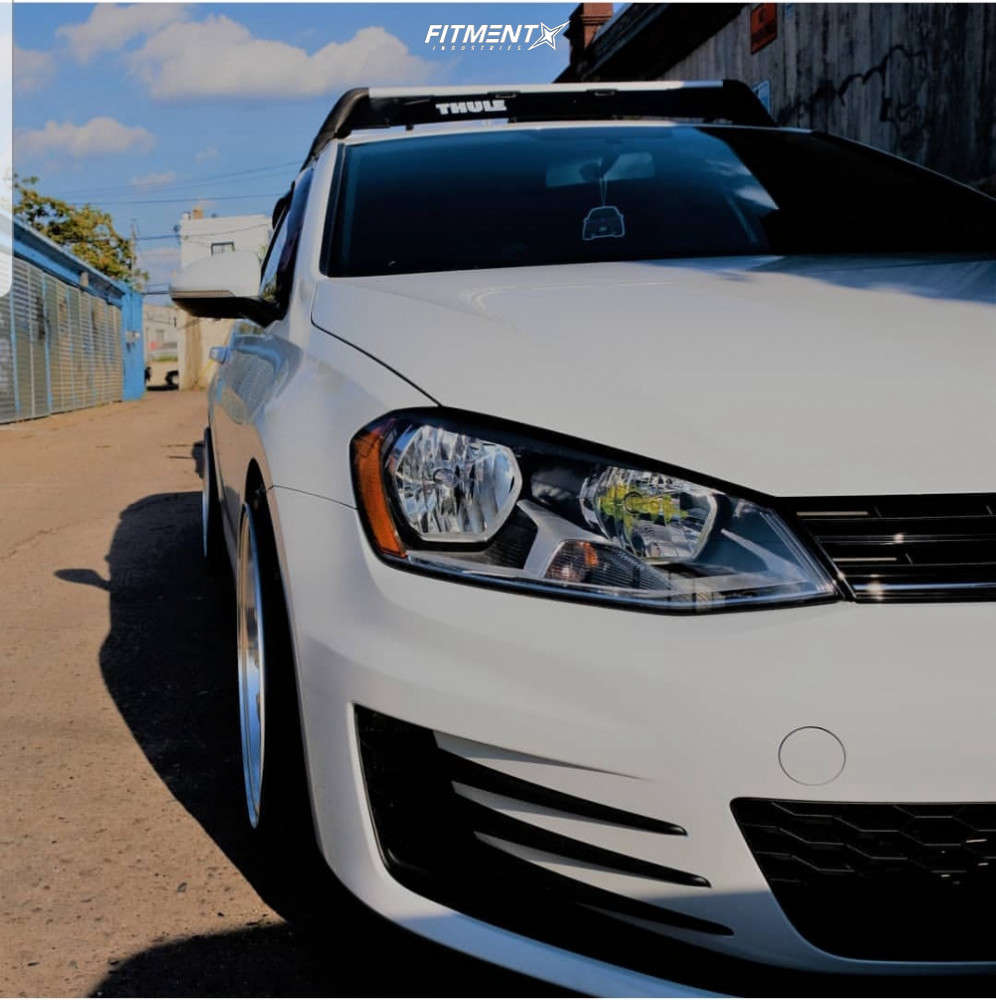 2017 Volkswagen GTI S with 18x9.5 Rotiform Lsr and Nankang 215x35 on ...