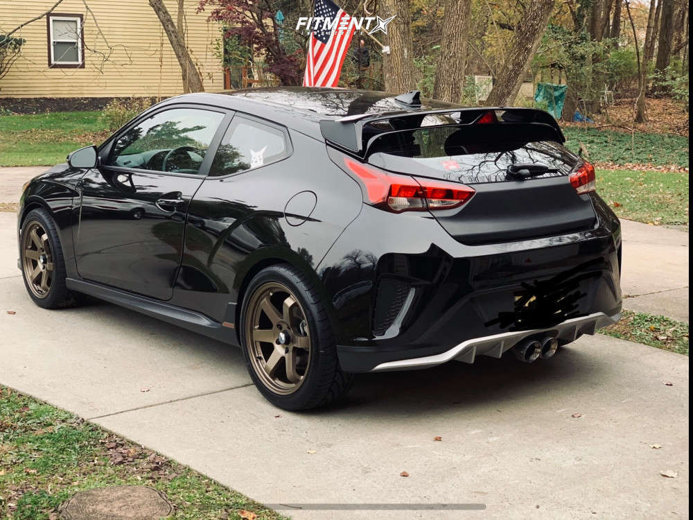 2019 Hyundai Veloster Turbo Tech with 18x8.5 AVID1 AV6 and Nitto 245x40 ...
