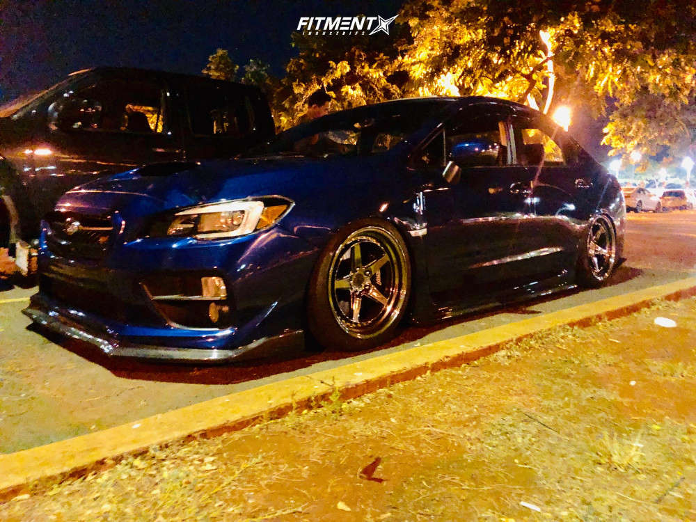 2017 Subaru WRX STI Limited with 18x9.5 Aodhan Ds05 and Dunlop 235x40 ...