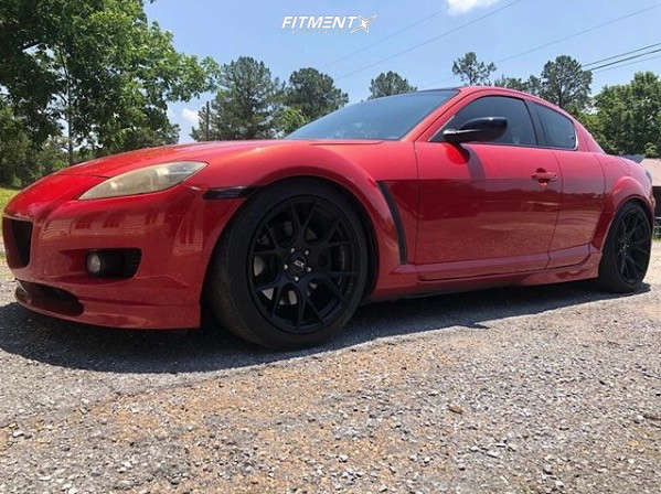 2004 Mazda RX-8 GT with 18x8.5 STR 905 and Milestar 225x45 on Coilovers ...