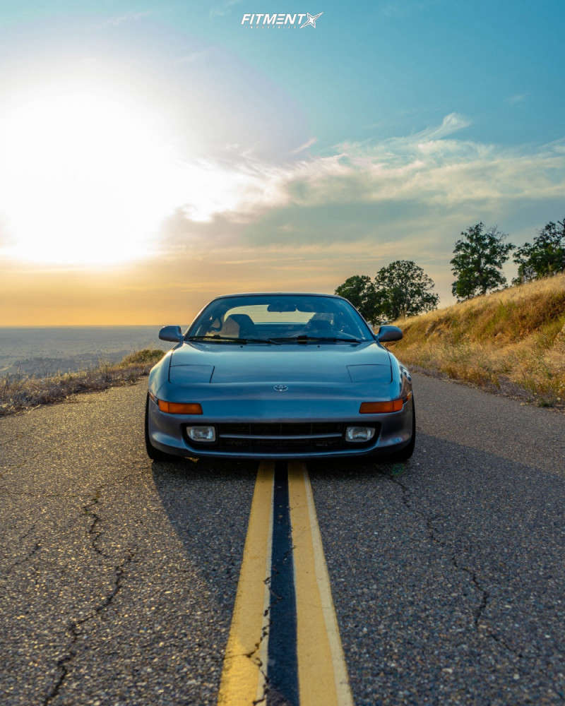 1992 Toyota MR2 Turbo with 17x8 Work Emotion Cr Kiwami and Yokohama ...
